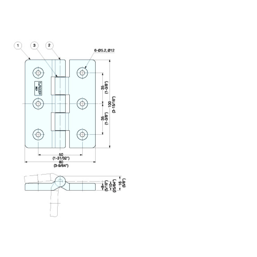 CLEAN ROOM HINGE, HG-P100